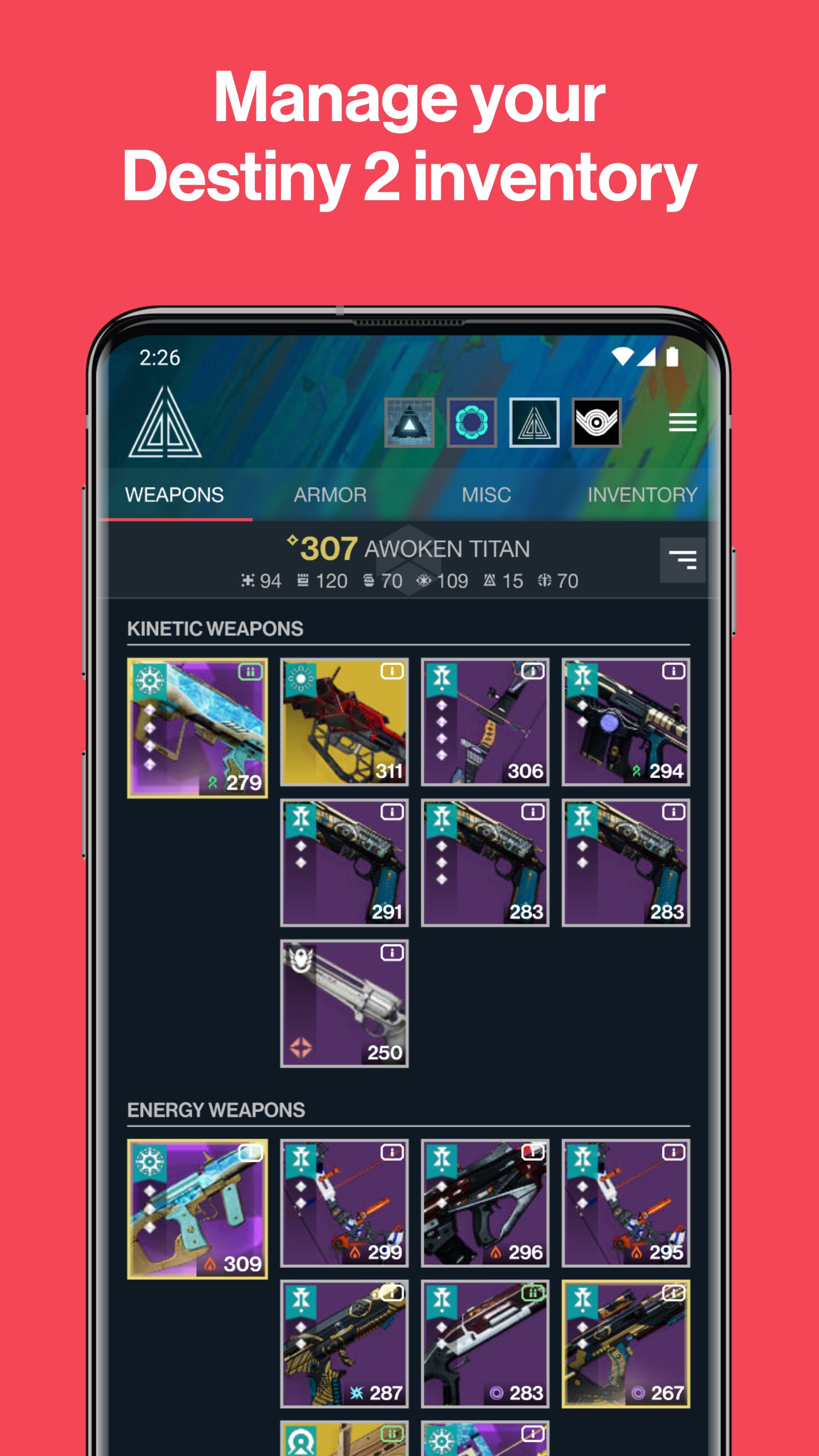 2024 – The Vault: Destiny Item Manager for Destiny 2